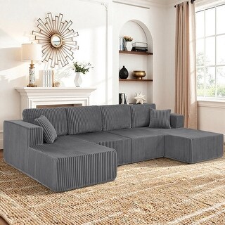 U-Shaped Modular Sectional Sofa [SIZE UPGRADED], Modern Minimalist ...